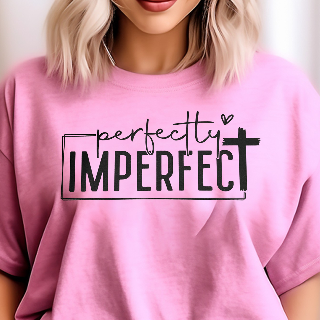 Screen Print Transfer - Perfectly Imperfect Cross – Small Biz Shipping Co