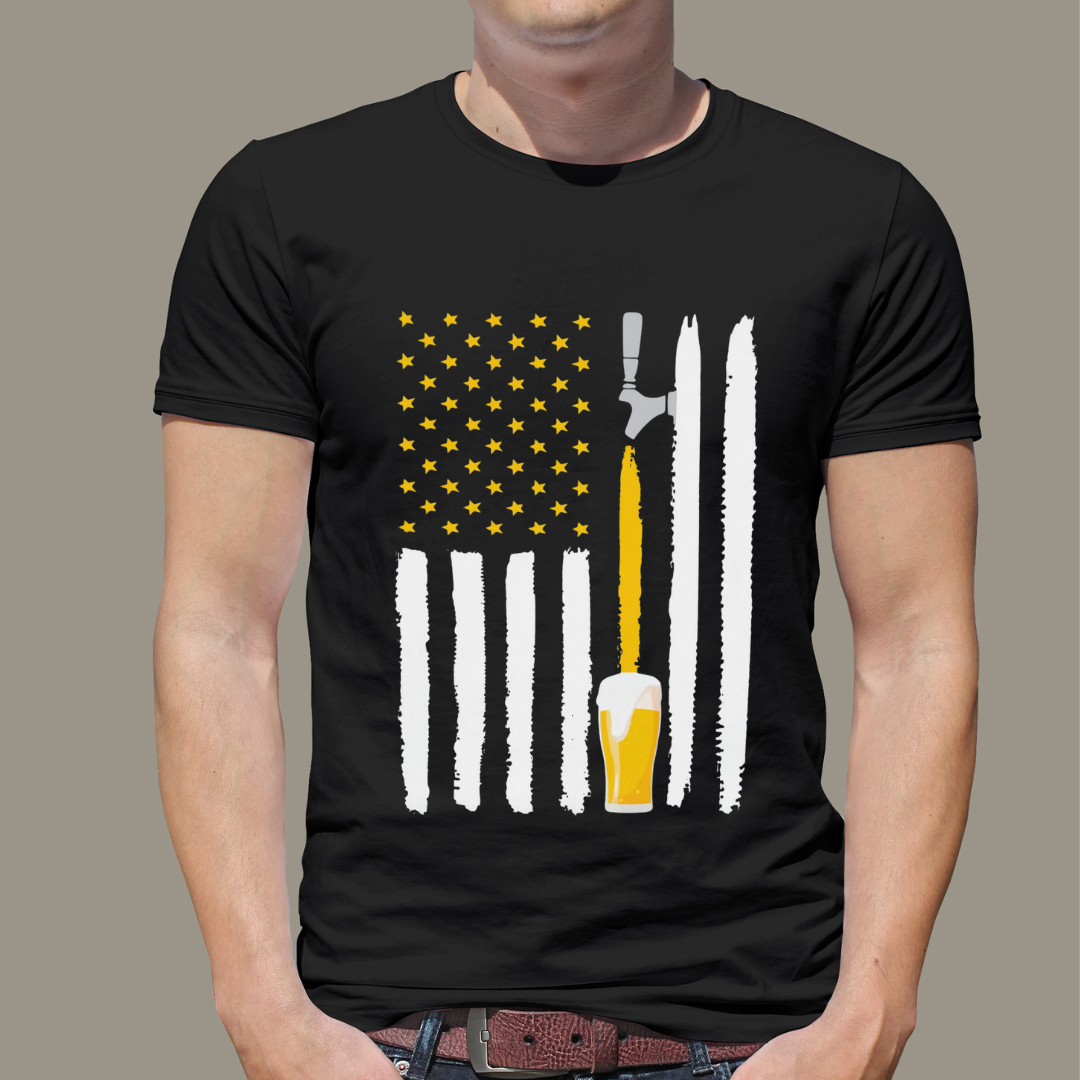 DTF Full Color Transfer - Flag Beer – Small Biz Shipping Co