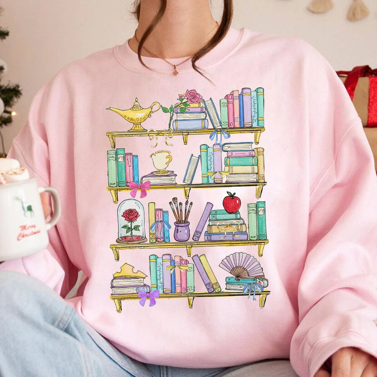 DTF Full Color Transfer - Princess Bookshelf – Small Biz Shipping Co